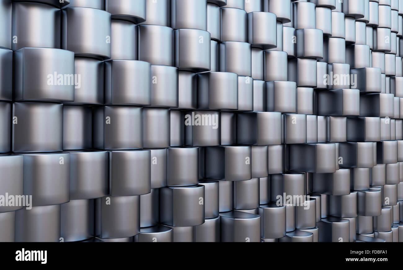 Background image of futuristic concept with silver cube elements Stock ...