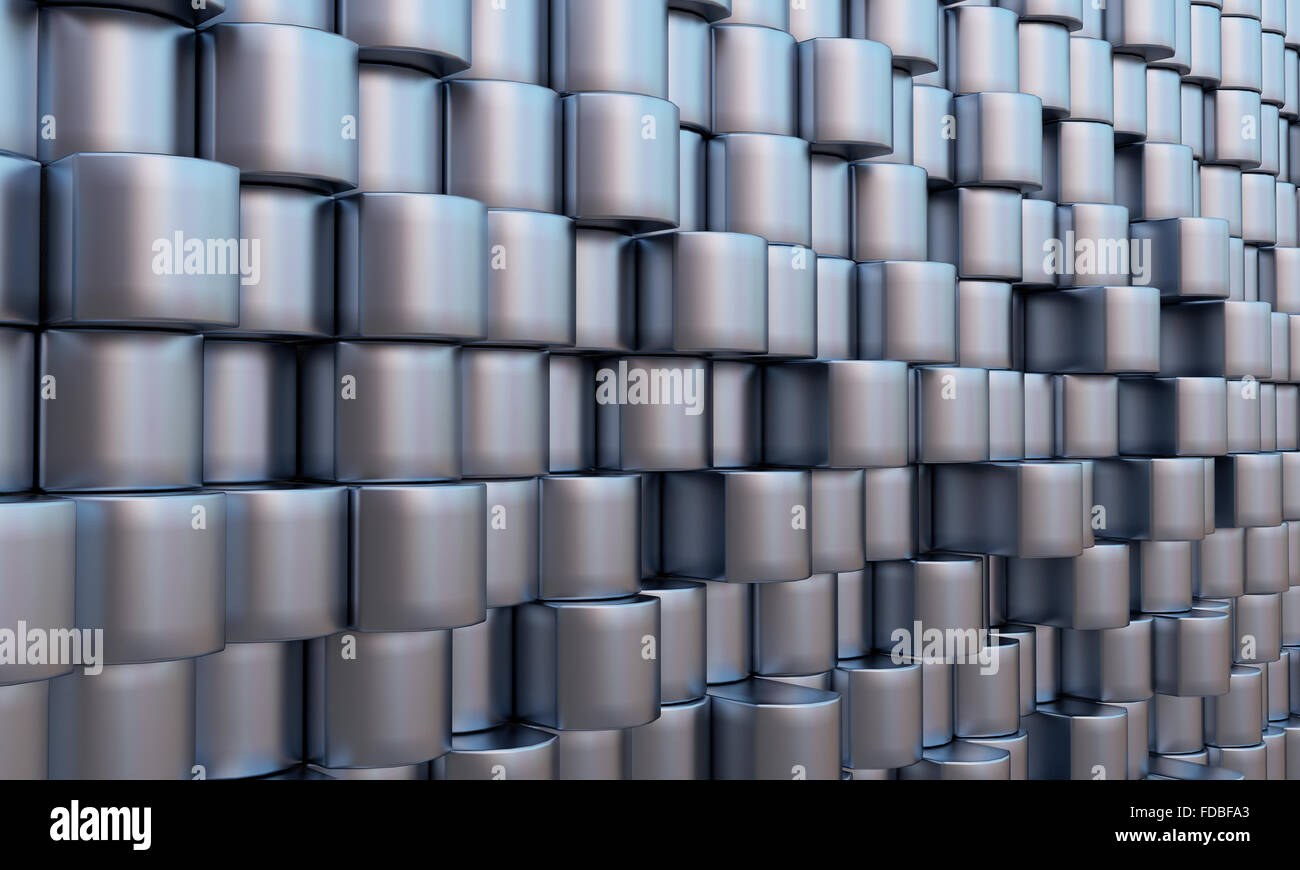 Background image of futuristic concept with silver cube elements Stock ...