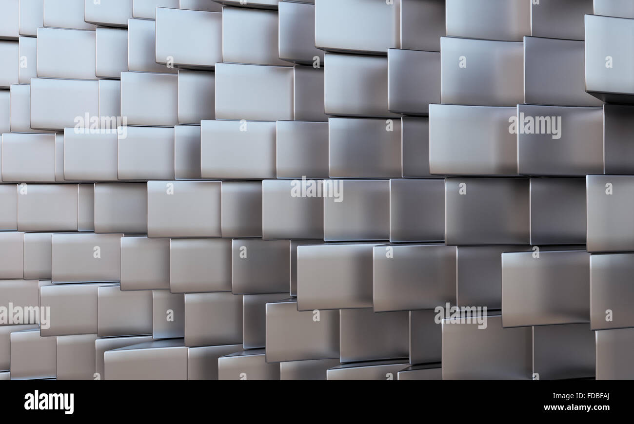 Background image of futuristic concept with silver cube elements Stock ...
