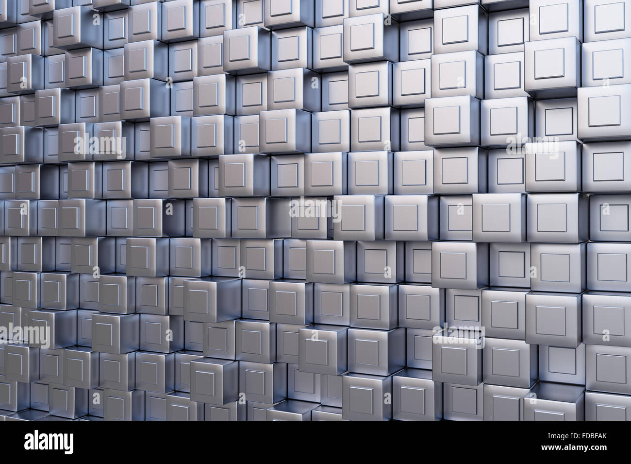Background image of futuristic concept with silver cube elements Stock ...