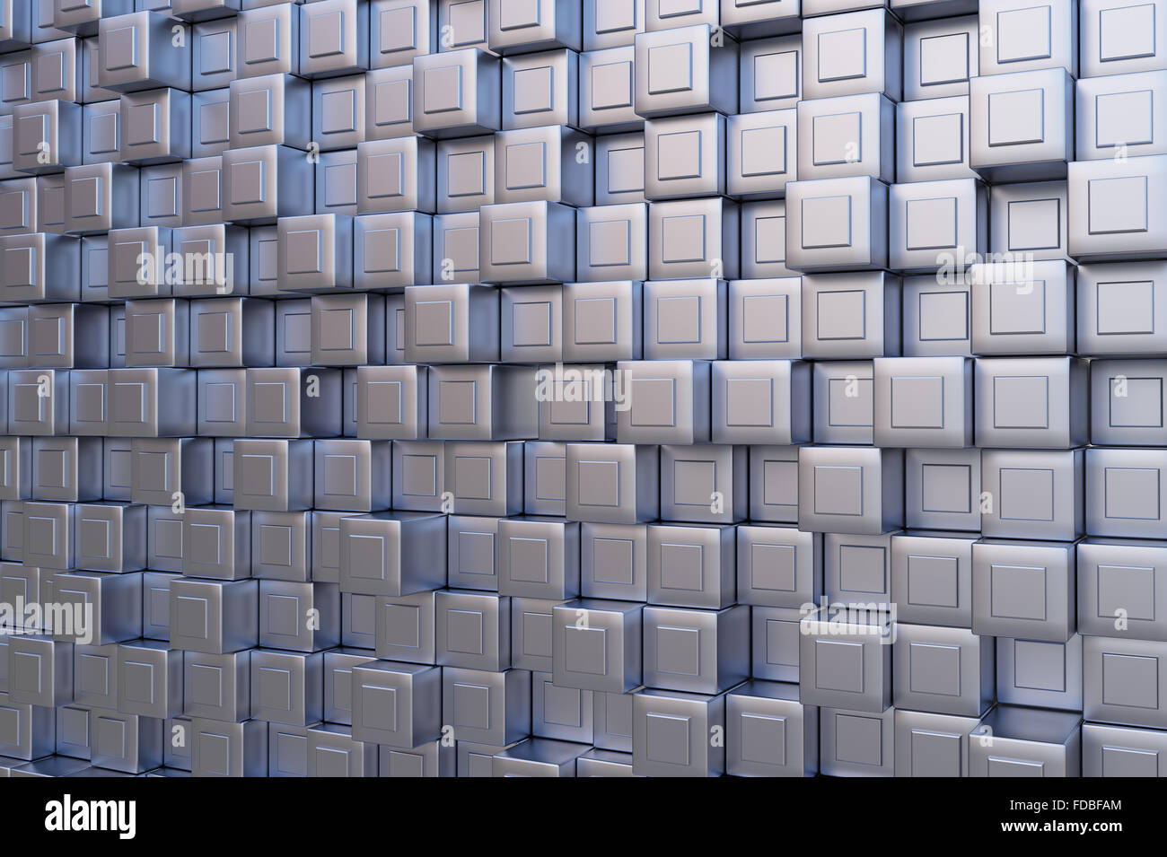 Background image of futuristic concept with silver cube elements Stock ...