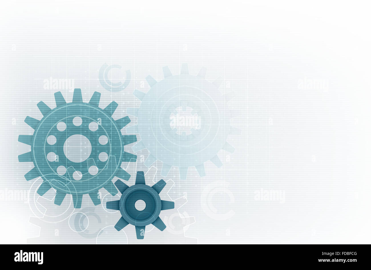 Background image with color gear mechanism on white background Stock ...