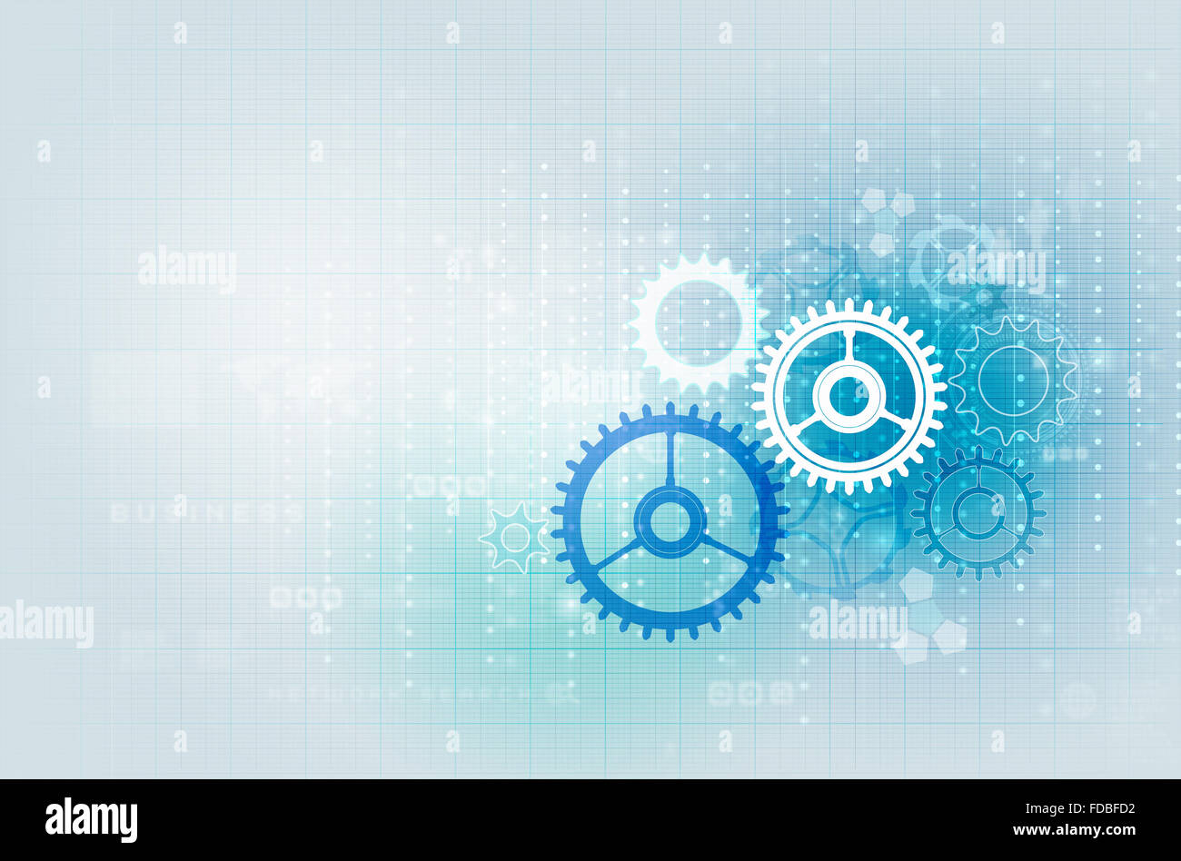 Background image with color gear mechanism on white background Stock ...