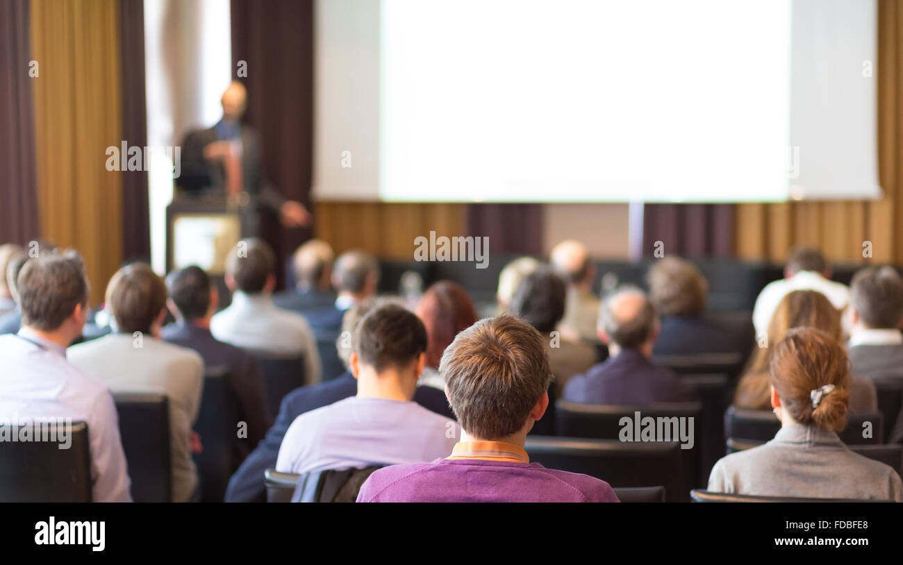 Audience in the lecture hall Stock Photo - Alamy