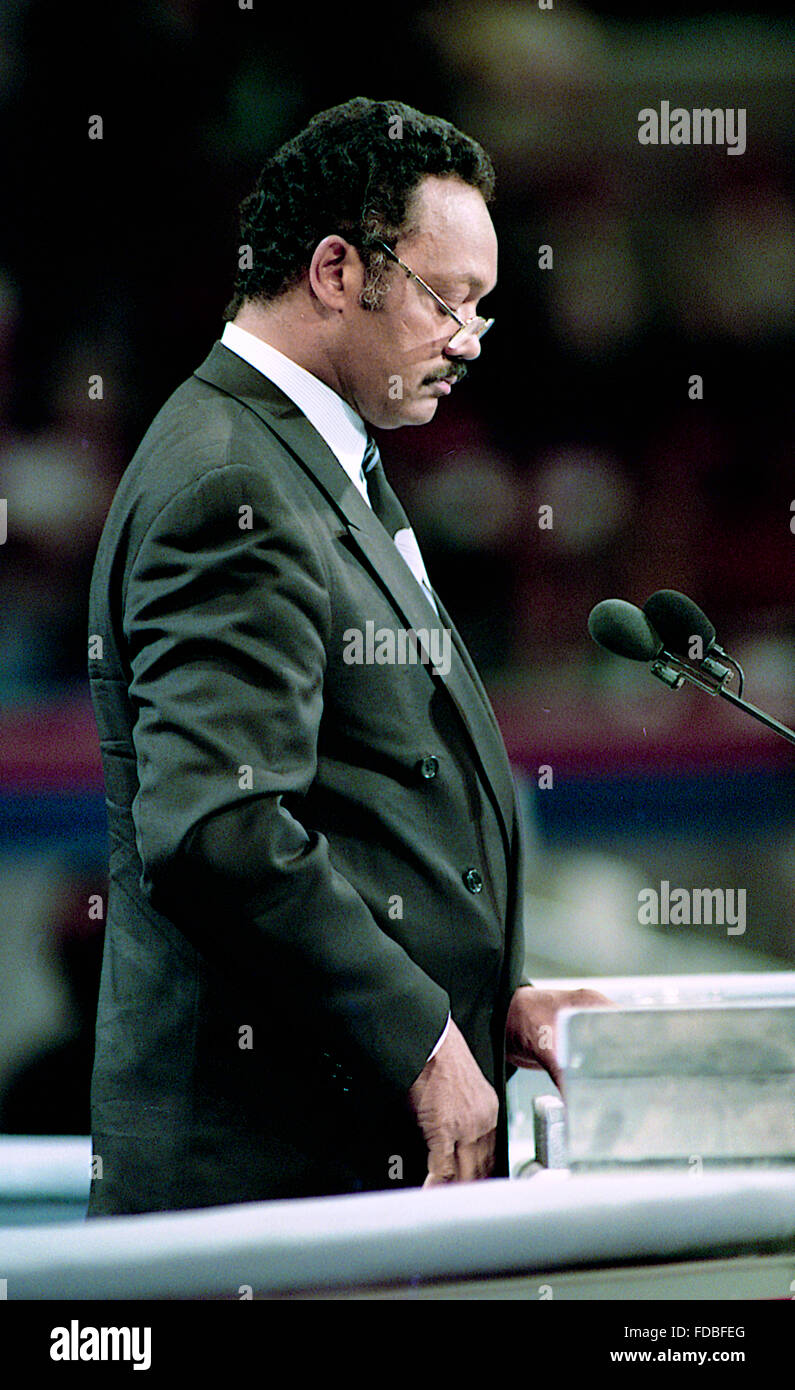 Manhattan, New York, USA, 14th July, 1992 Reverend Jesse Jackson ...