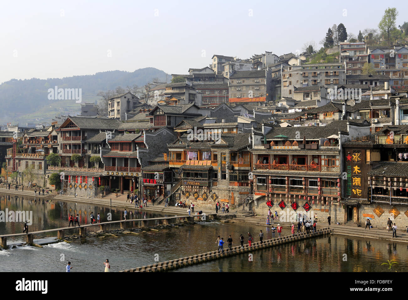 Hunan Province Fenghuang County Fenghuang Ancient City Stock Photo - Alamy