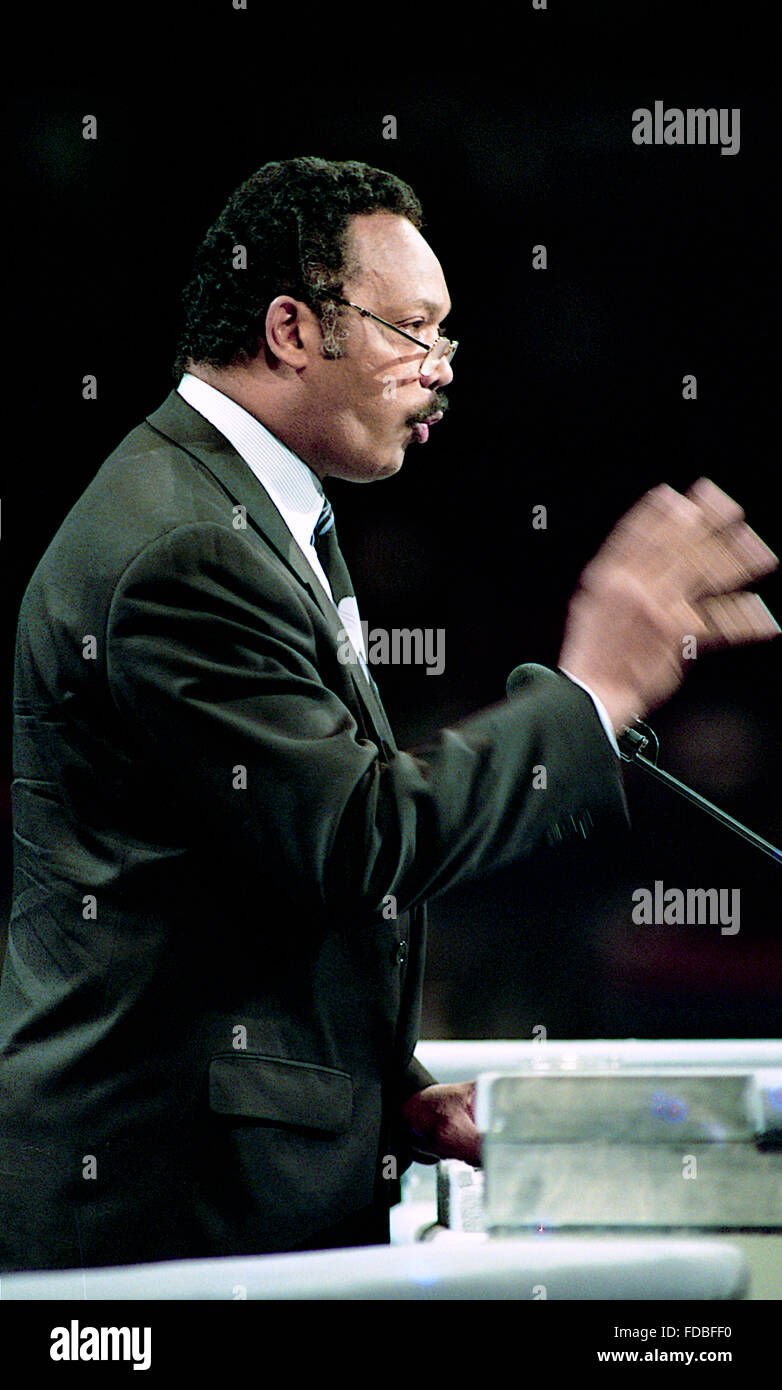 Manhattan, New York, USA, 14th July, 1992 Reverend Jesse Jackson ...