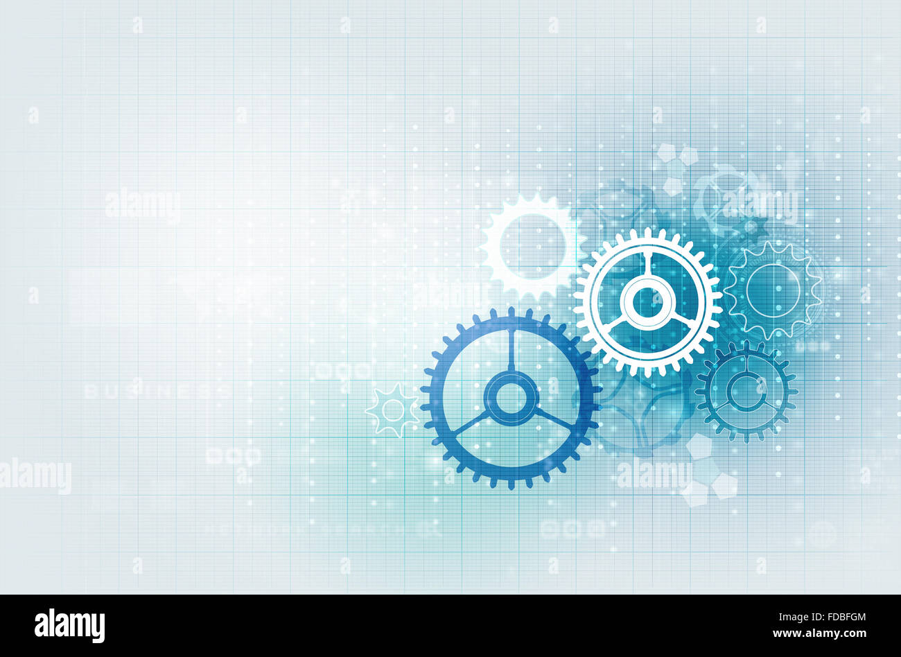 Background image with color gear mechanism on white background Stock ...