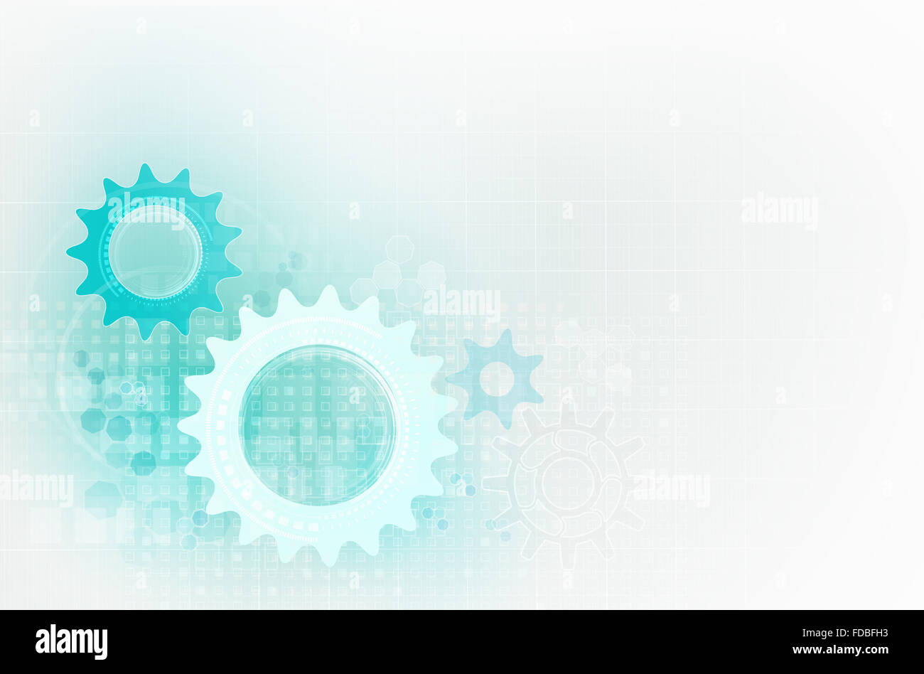 Background image with color gear mechanism on white background Stock ...