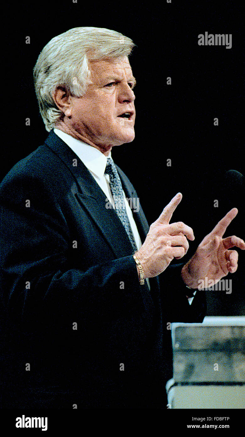 New York, NY., USA, 15th July, 1992 Senator Edward "Ted" Kennedy ...