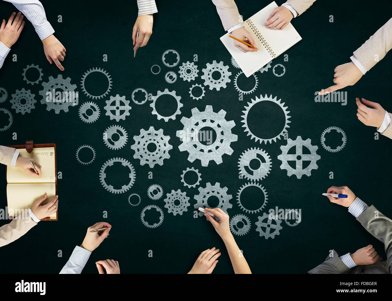 Teamwork drawing hi-res stock photography and images - Alamy