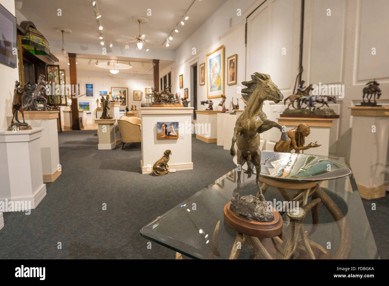 Bronzes, paintings and photographs in Valley Bronze Gallery, Joseph ...