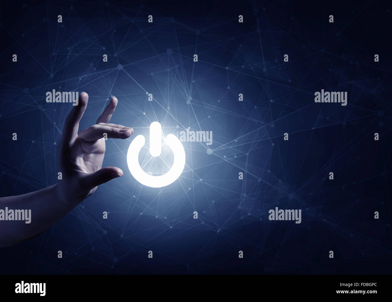 Digital power icon hi-res stock photography and images - Alamy