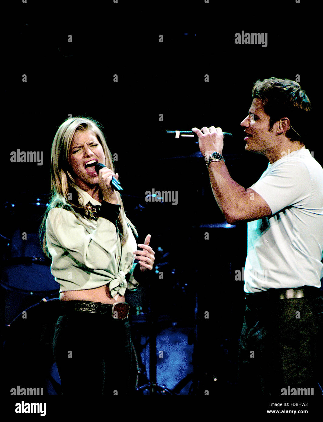 Washington, DC., USA, 19th January, 2001 Jessica Simpson and Nick ...