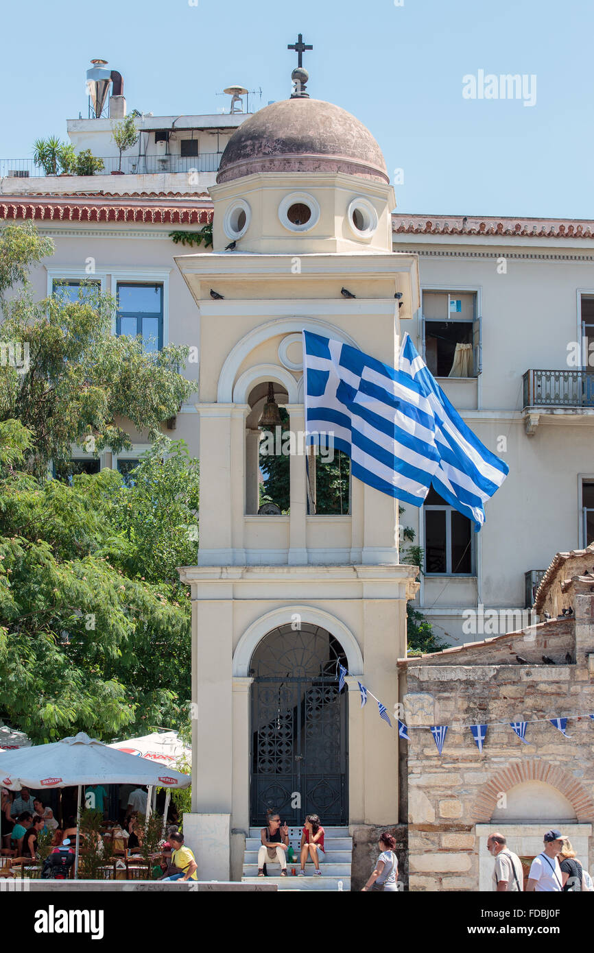 Athens city flag hi-res stock photography and images - Alamy