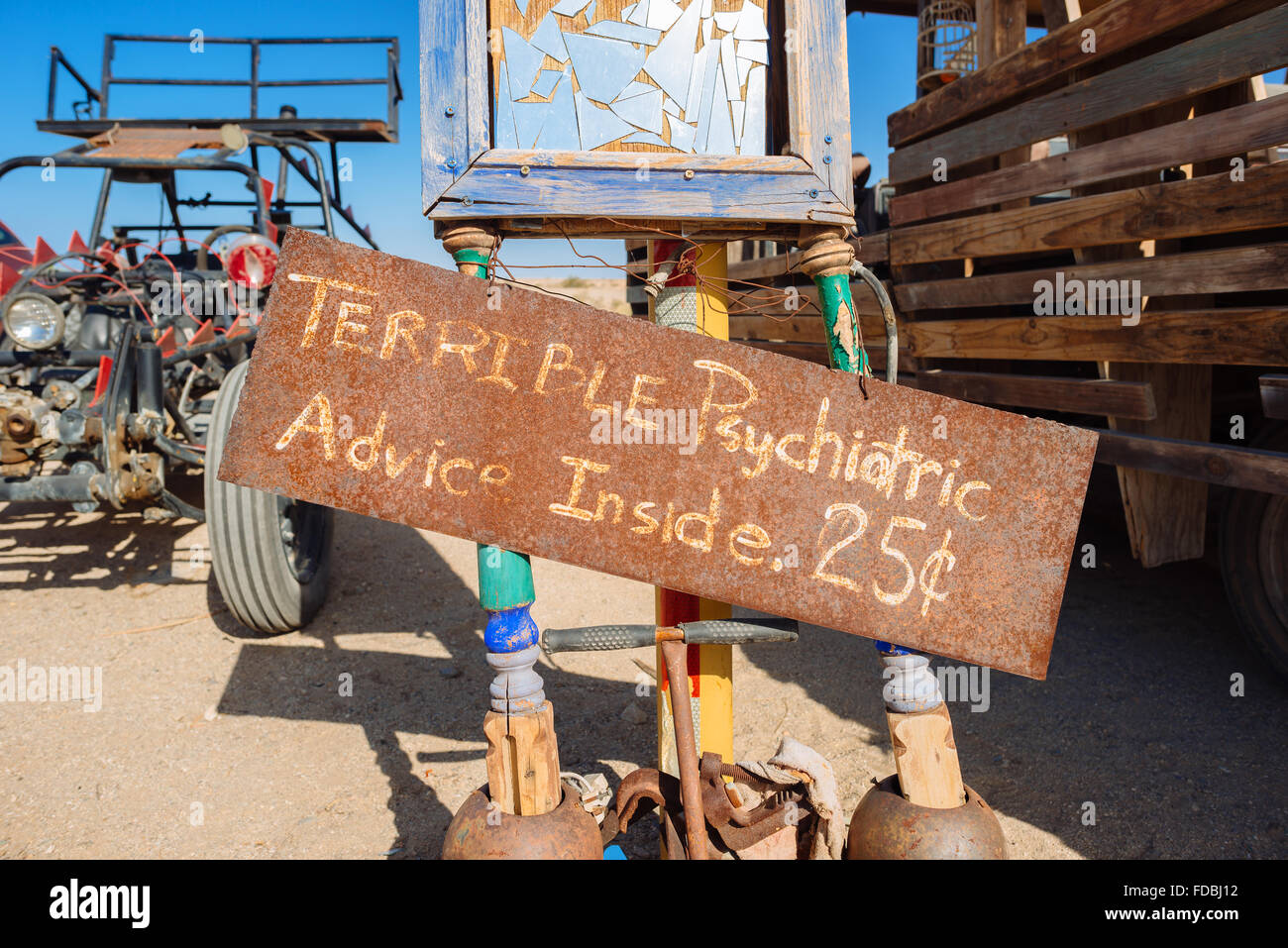 Sculptural art installation made of found objects, in a collection ...