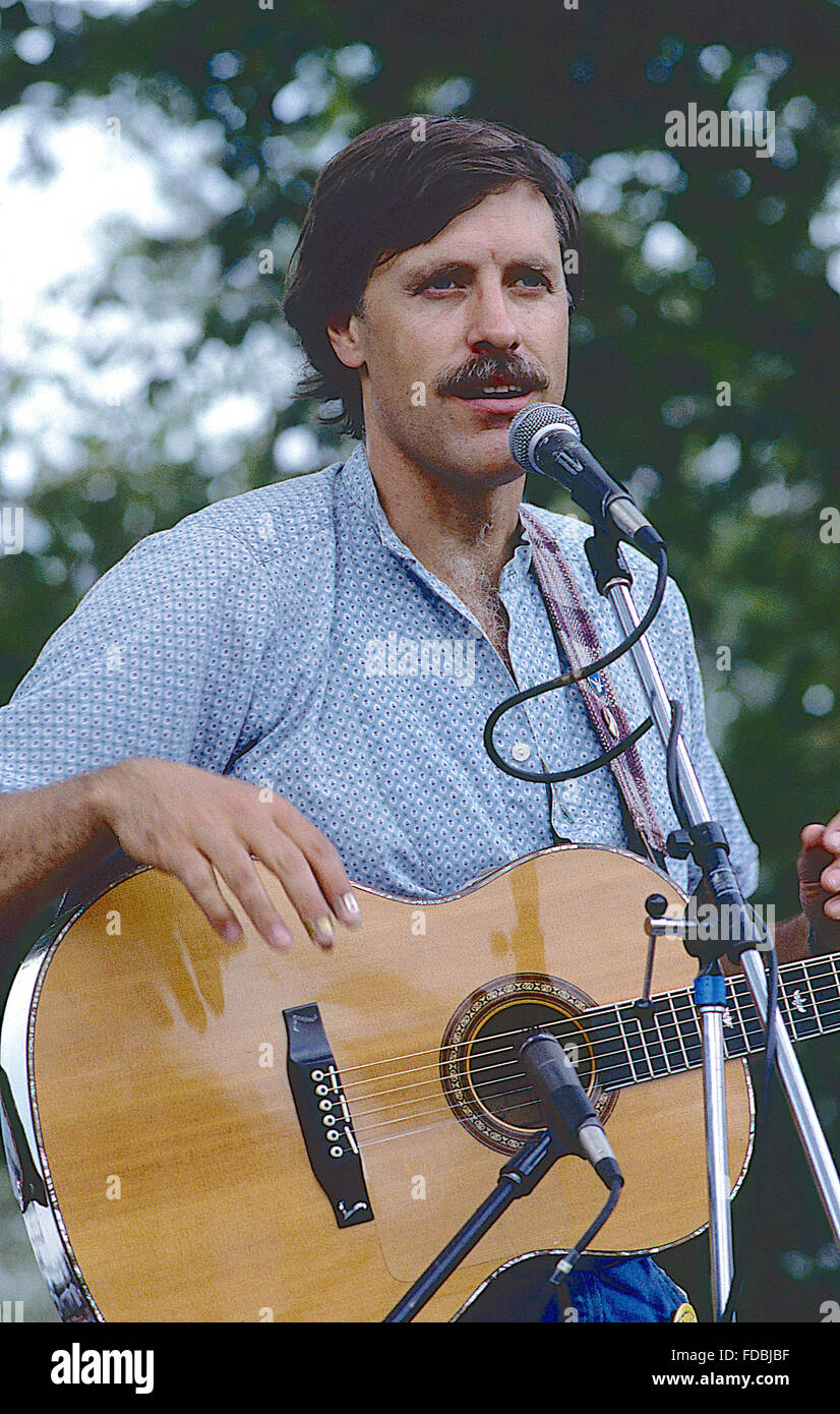 Washington, DC., USA, 4th August 1985 Tom Chapin plays guitar at the ...