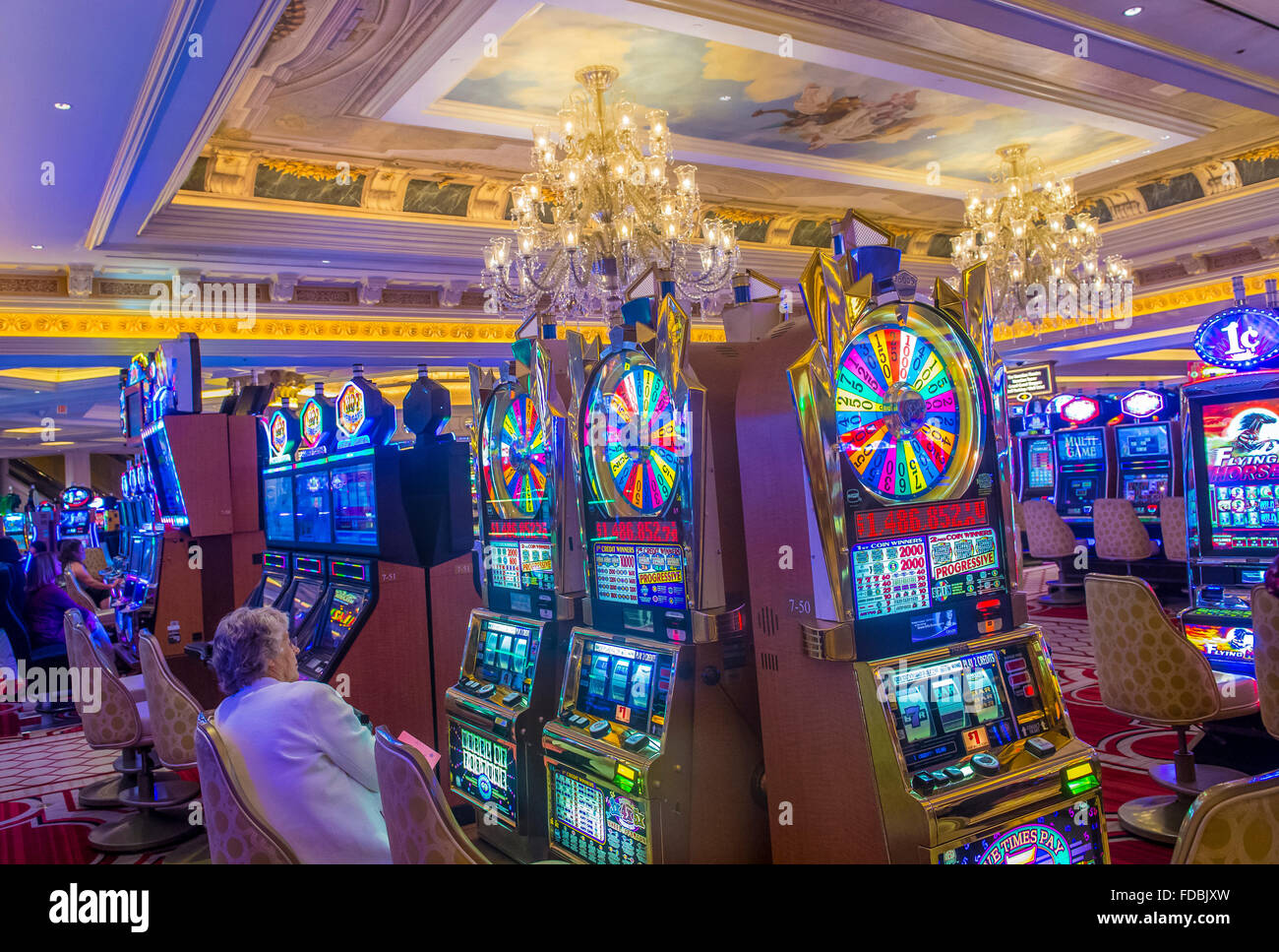 The interior of the Venetian hotel & Casino in Las Vegas Stock Photo ...
