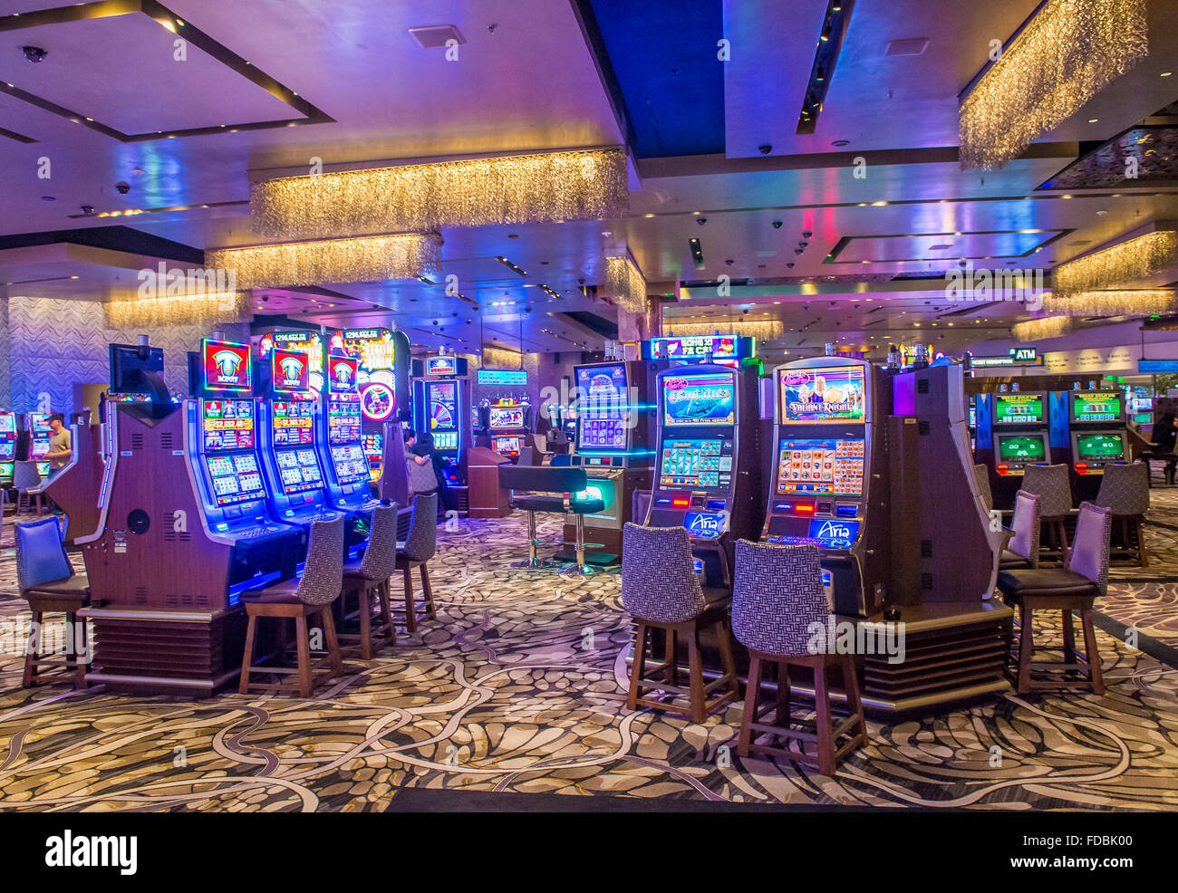 The interior of Aria Resort and Casino in Las Vegas Stock Photo - Alamy