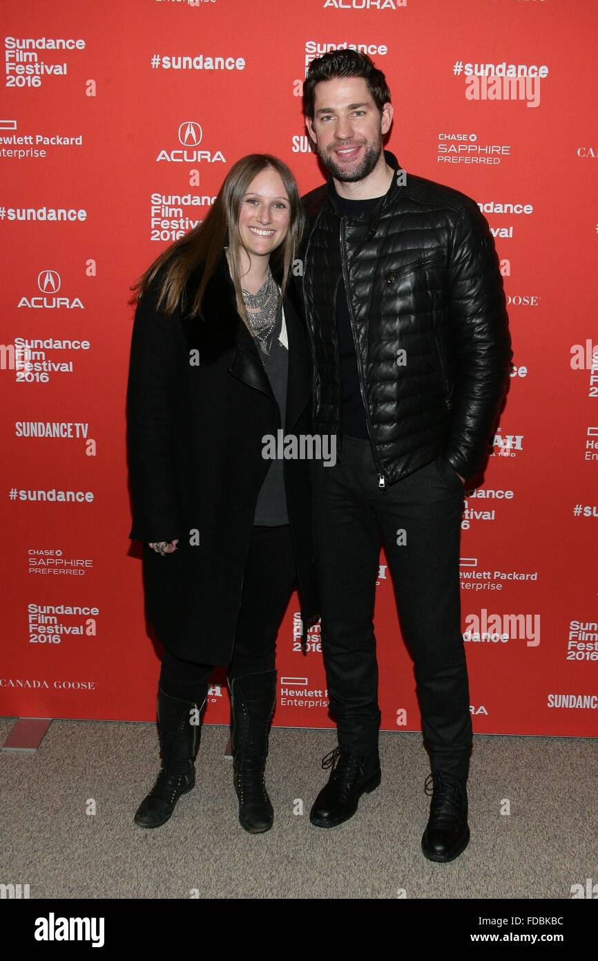 Park City, UT, USA. 29th Jan, 2016. Allyson Seeger, John Krasinski at ...