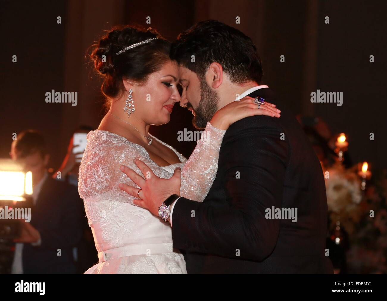 Wedding of Anna Netrebko and Yusif Eyvazov Featuring: Anna Netrebko ...