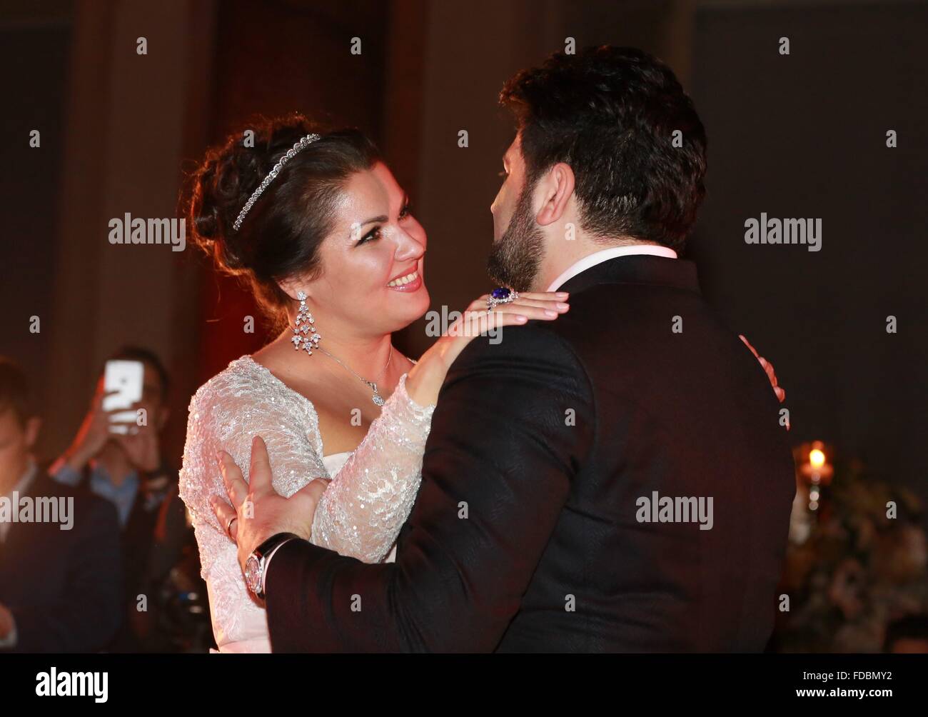 Wedding of Anna Netrebko and Yusif Eyvazov Featuring: Anna Netrebko ...