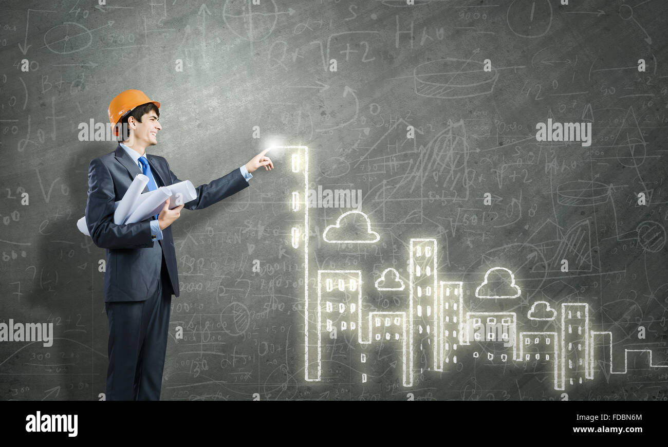 Manager touching industrial engineering hi-res stock photography and ...