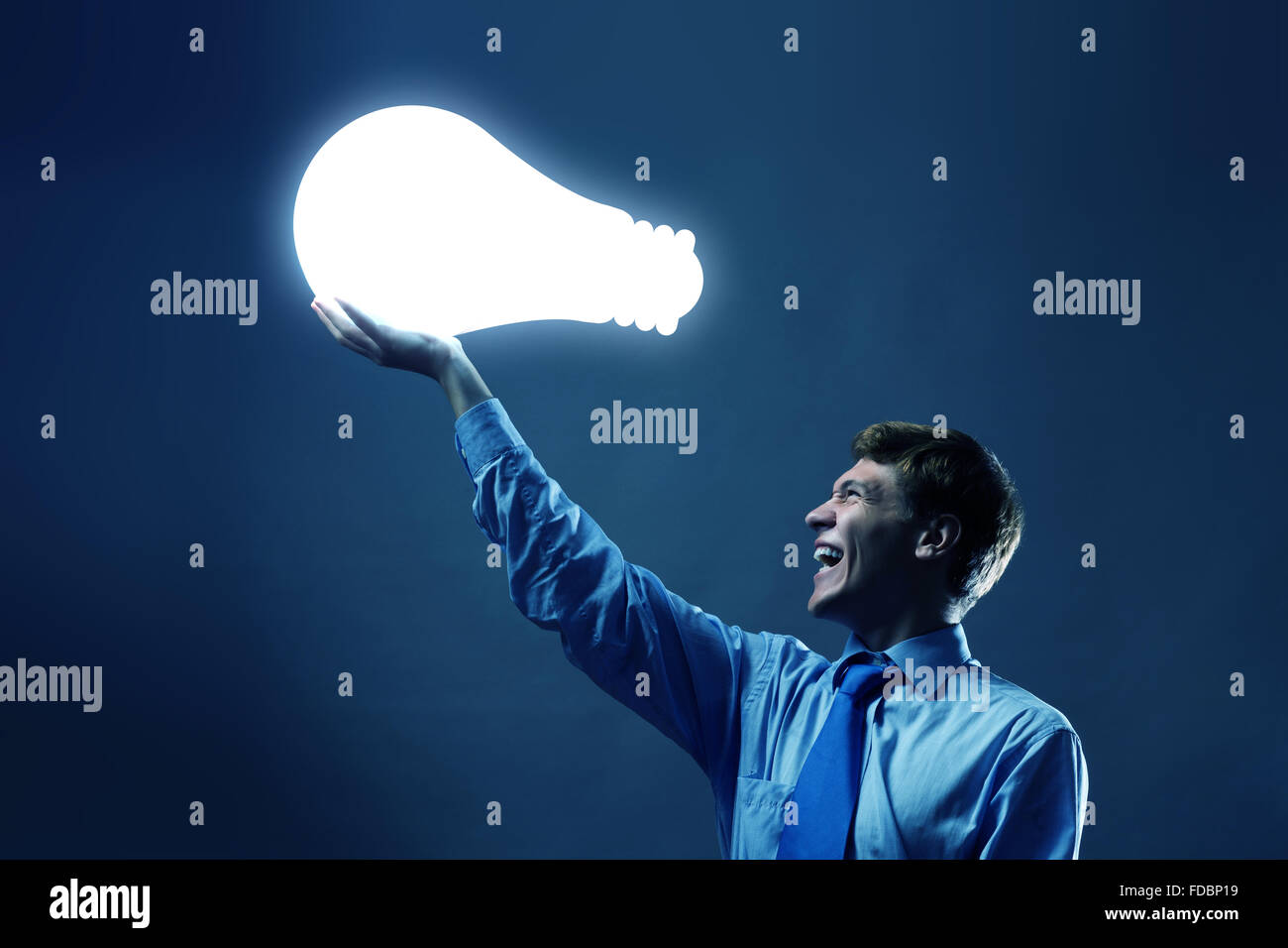 Man holding light hi-res stock photography and images - Alamy