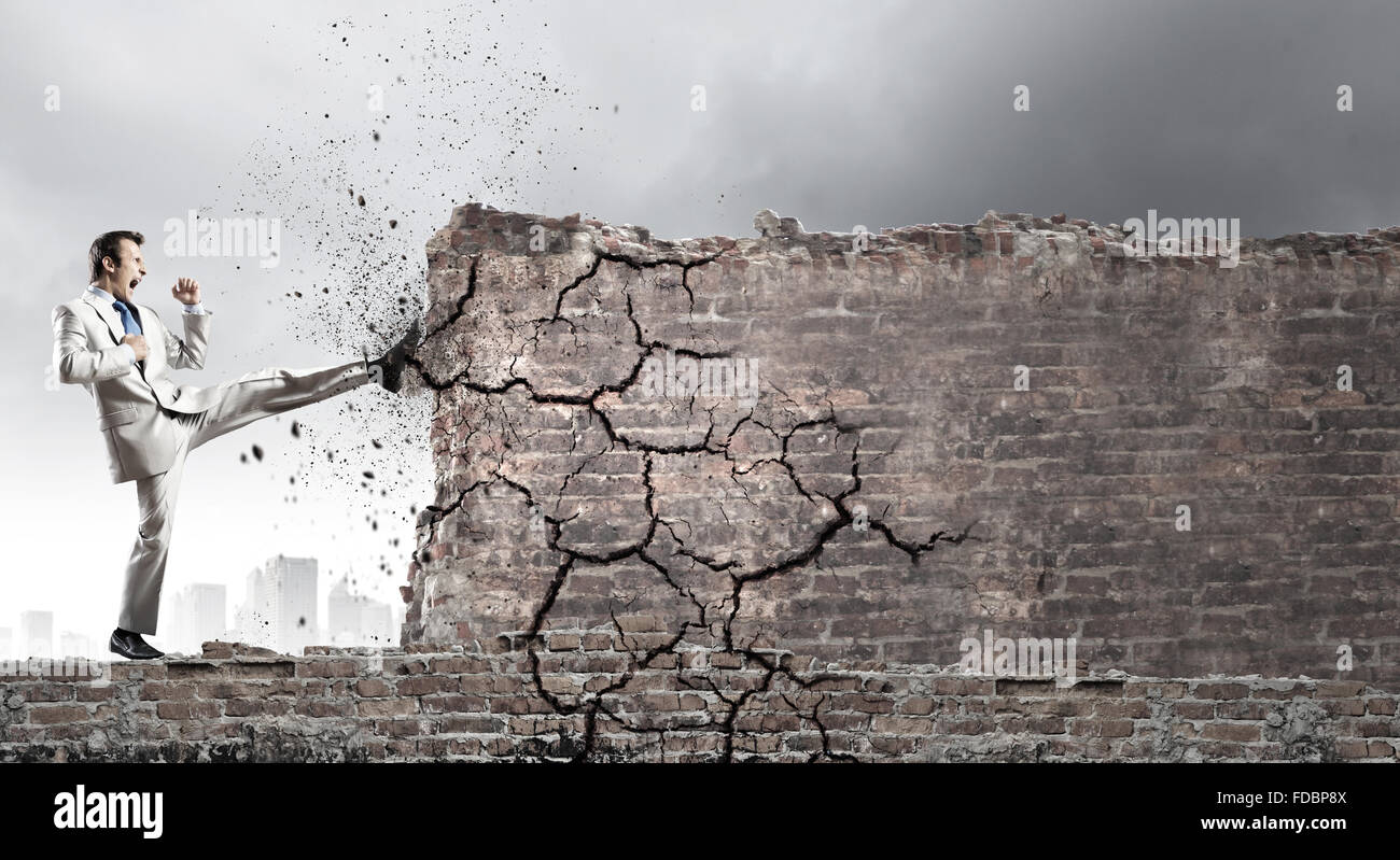 Stone kick wall hi-res stock photography and images - Alamy