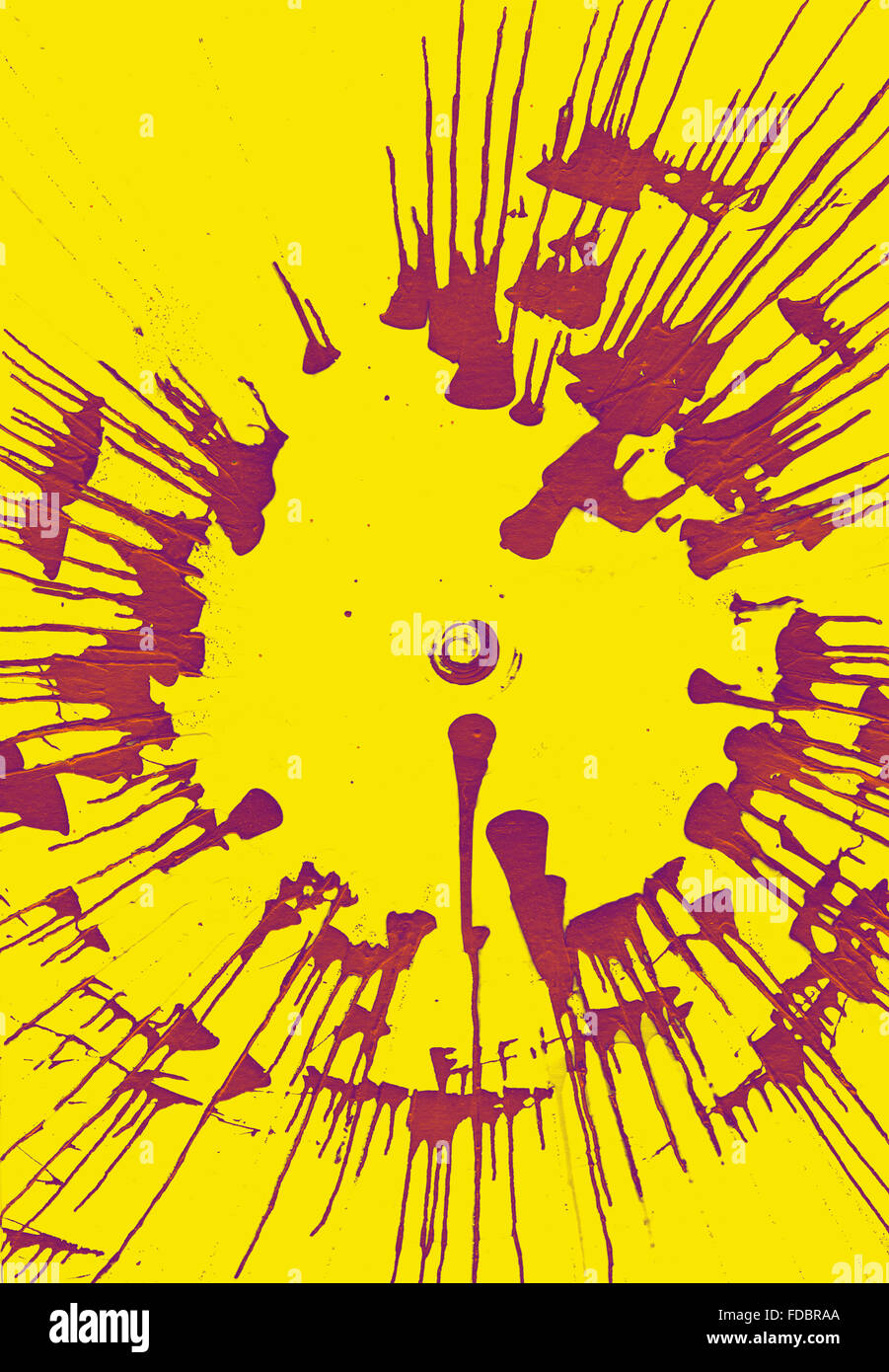 Colorful contemporary modern art acrylic blob drawing Jackson Pollock ...