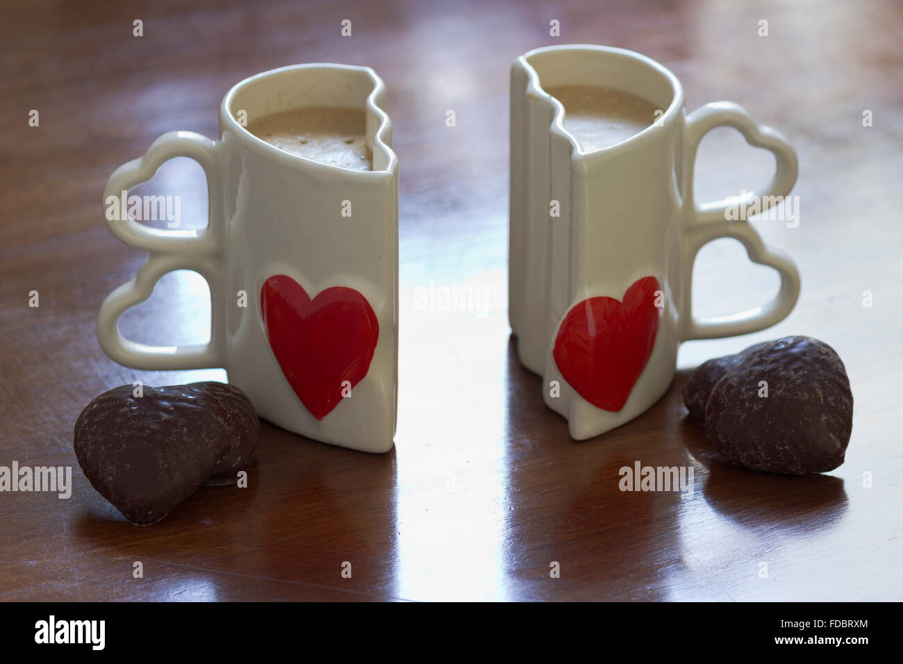 Two cups of coffee Stock Photo - Alamy