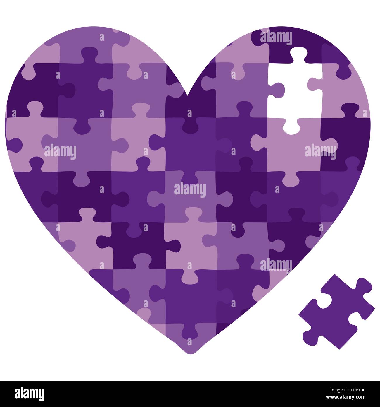 Heart jigsaw puzzle in vector fotmat Stock Vector Image & Art - Alamy