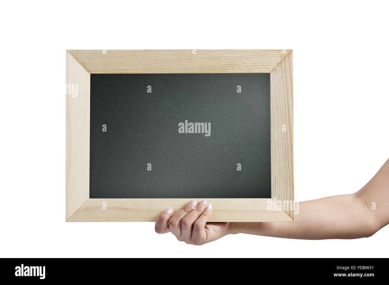 Hands holding wood empty Cut Out Stock Images & Pictures - Alamy