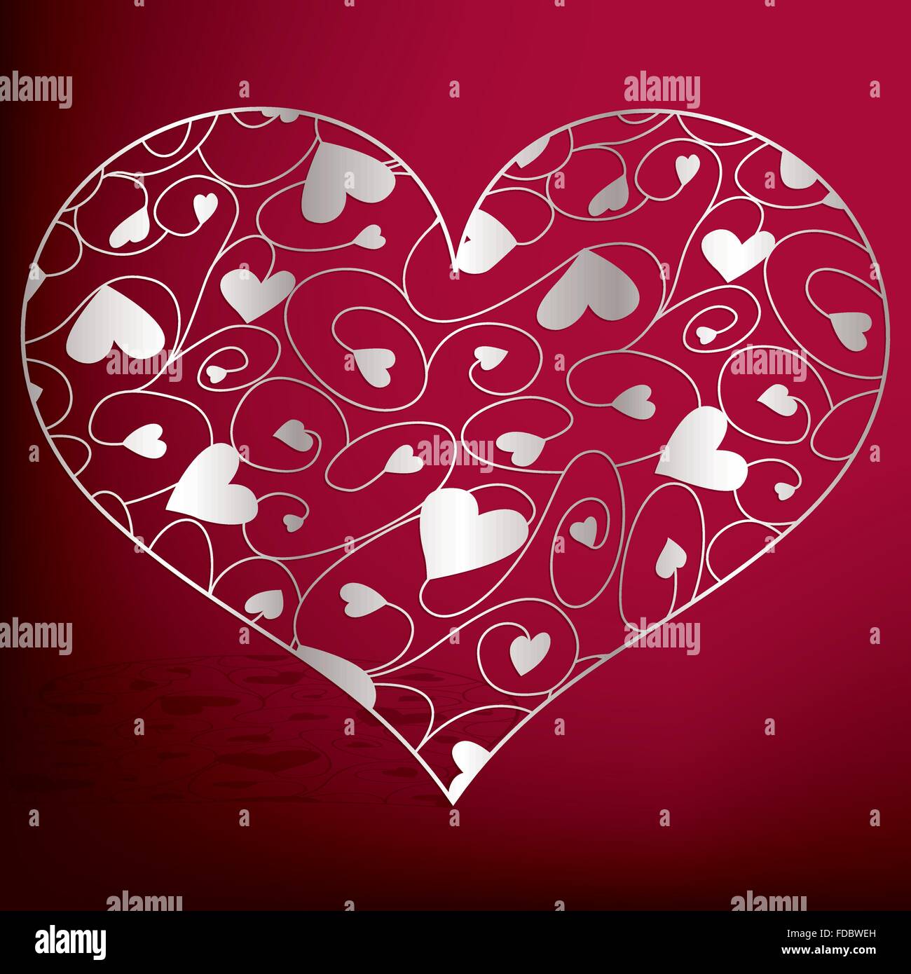 Elegant filigree heart in vector format Stock Vector Image & Art - Alamy