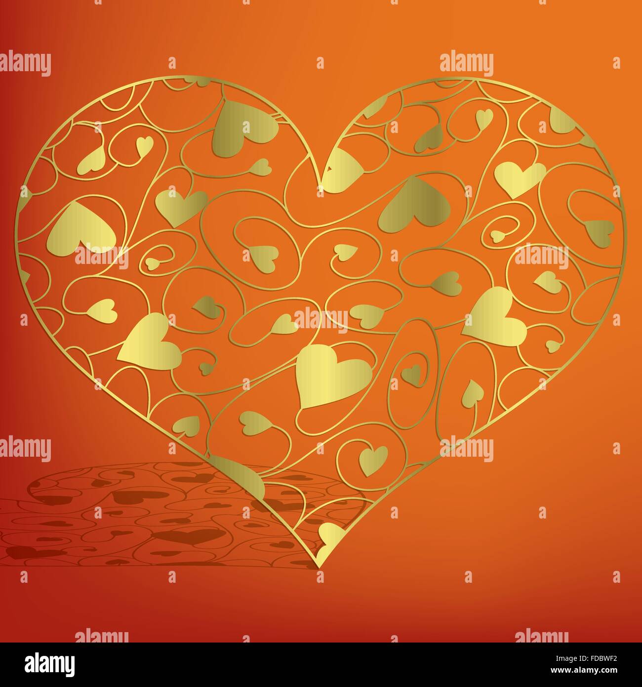 Elegant filigree heart in vector format Stock Vector Image & Art - Alamy