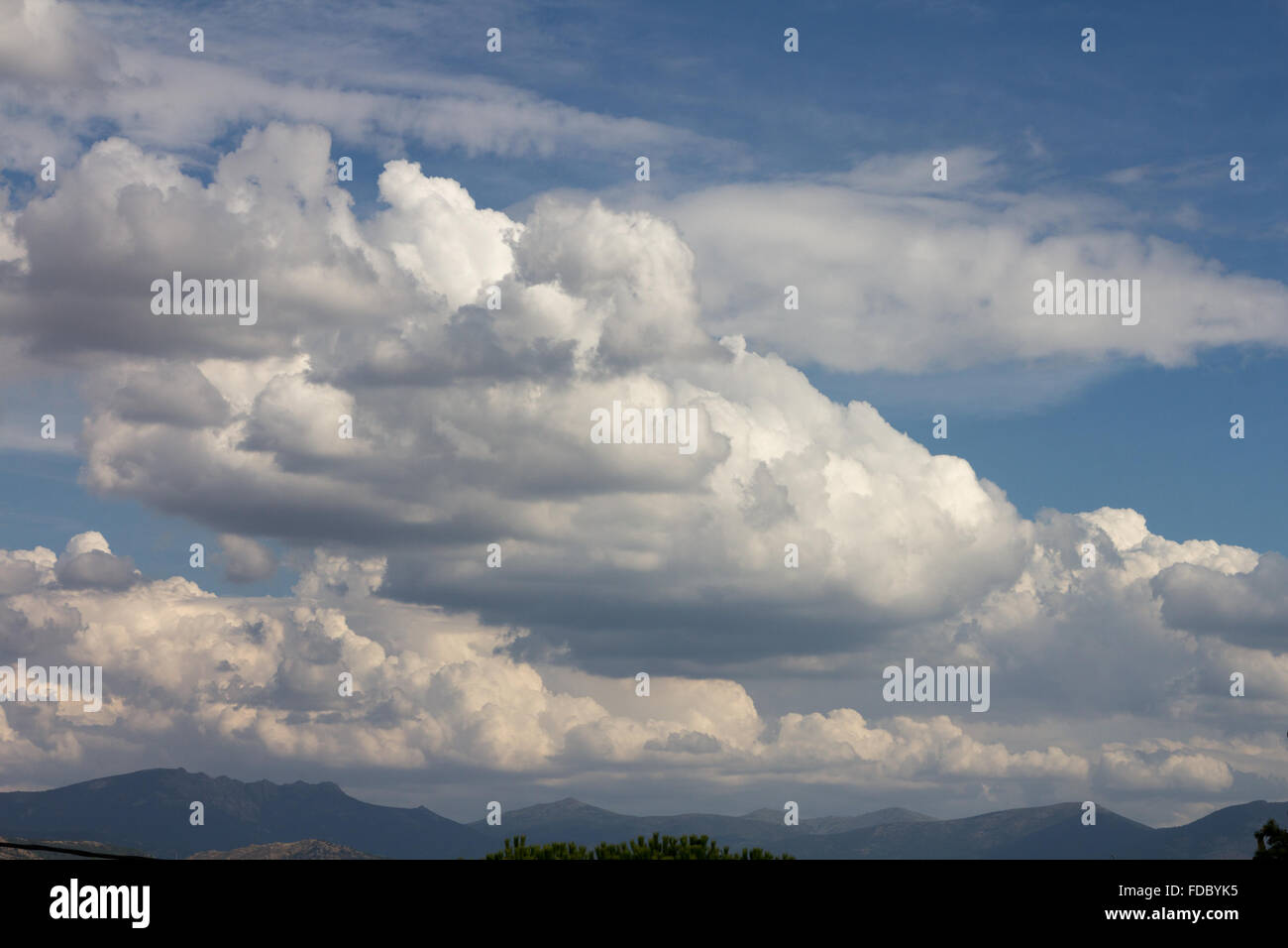 Big white fluffy clouds above hi-res stock photography and images - Alamy