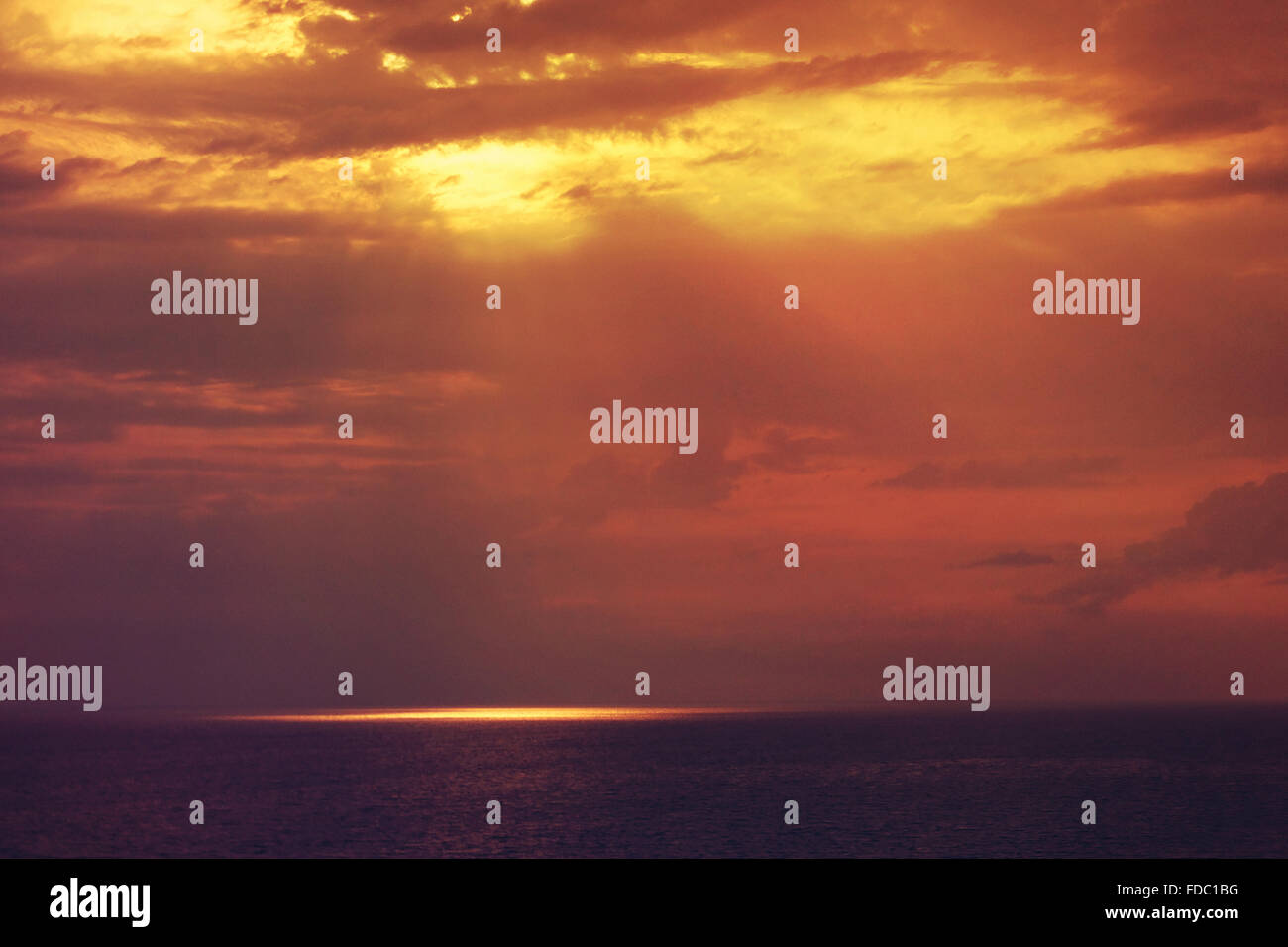 Beautiful tropical beach sunset orange hi-res stock photography and ...
