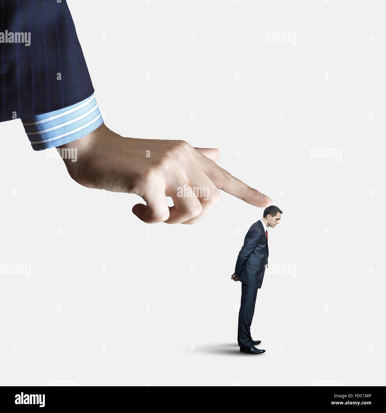 Giant human hand holding miniature hi-res stock photography and images ...