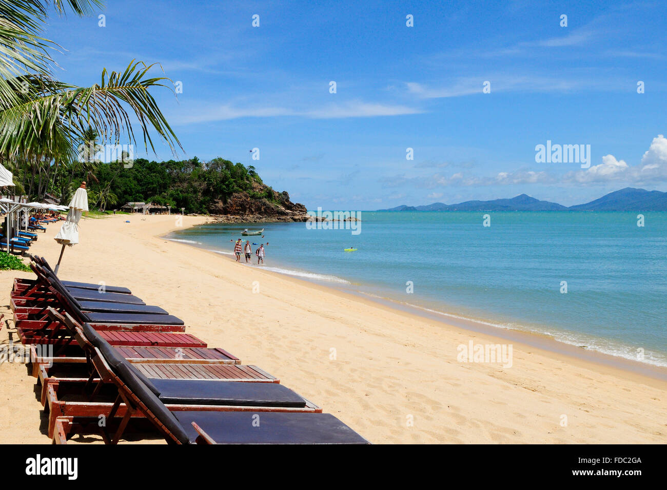 view of Maenam Beach, Koh Samui Island, Surat Thani Province, Thailand ...