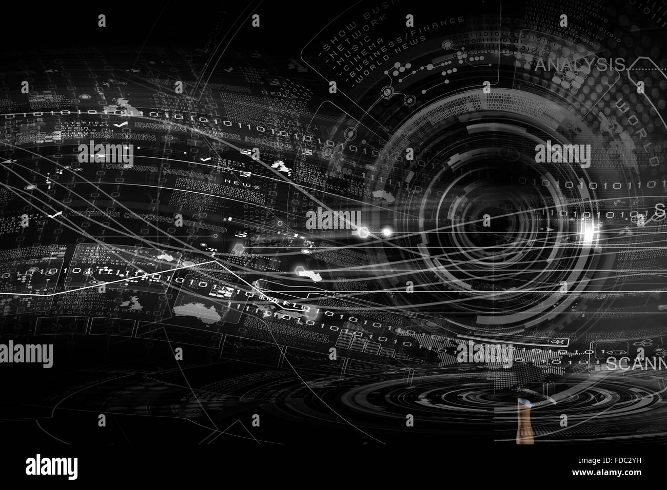 Background conceptual image of digital 3d icons Stock Photo - Alamy