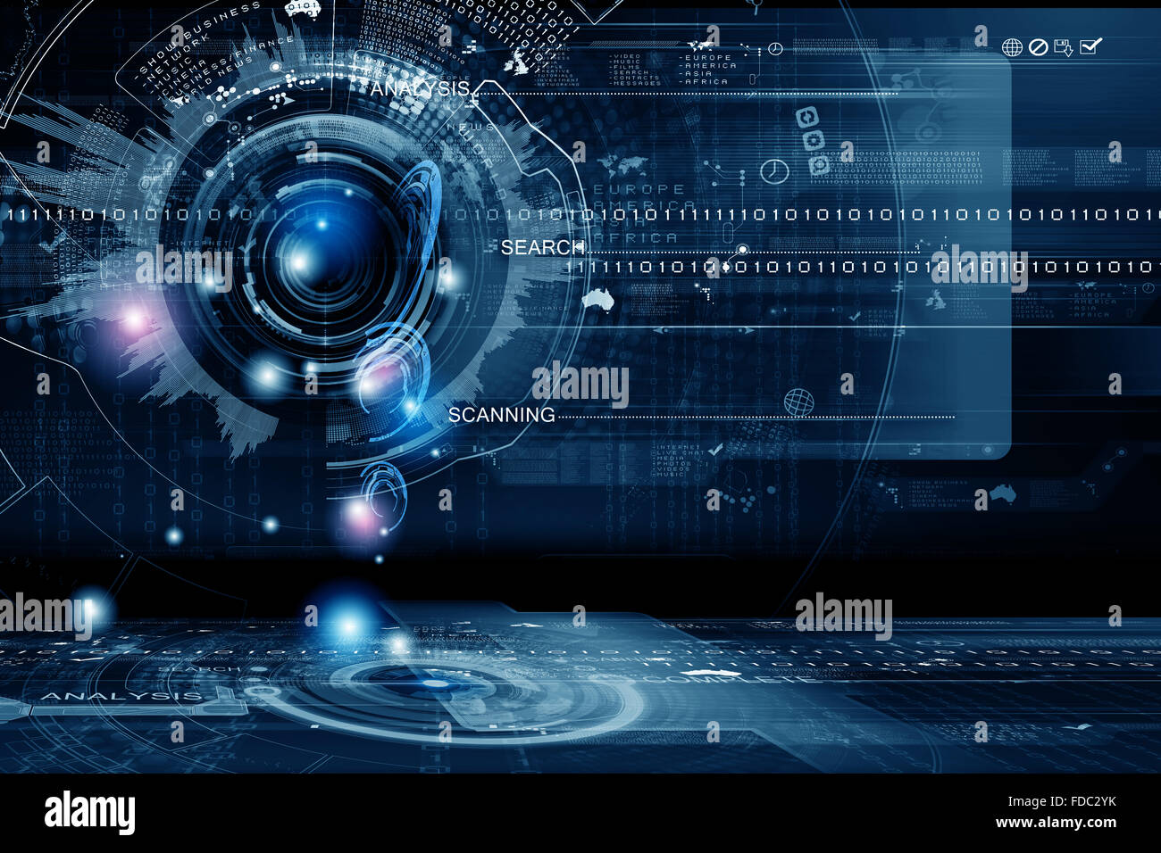 Background conceptual image of digital 3d icons Stock Photo - Alamy