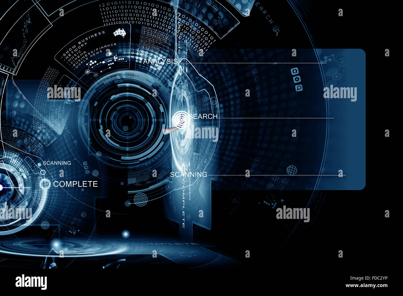 Background conceptual image of digital 3d icons Stock Photo - Alamy