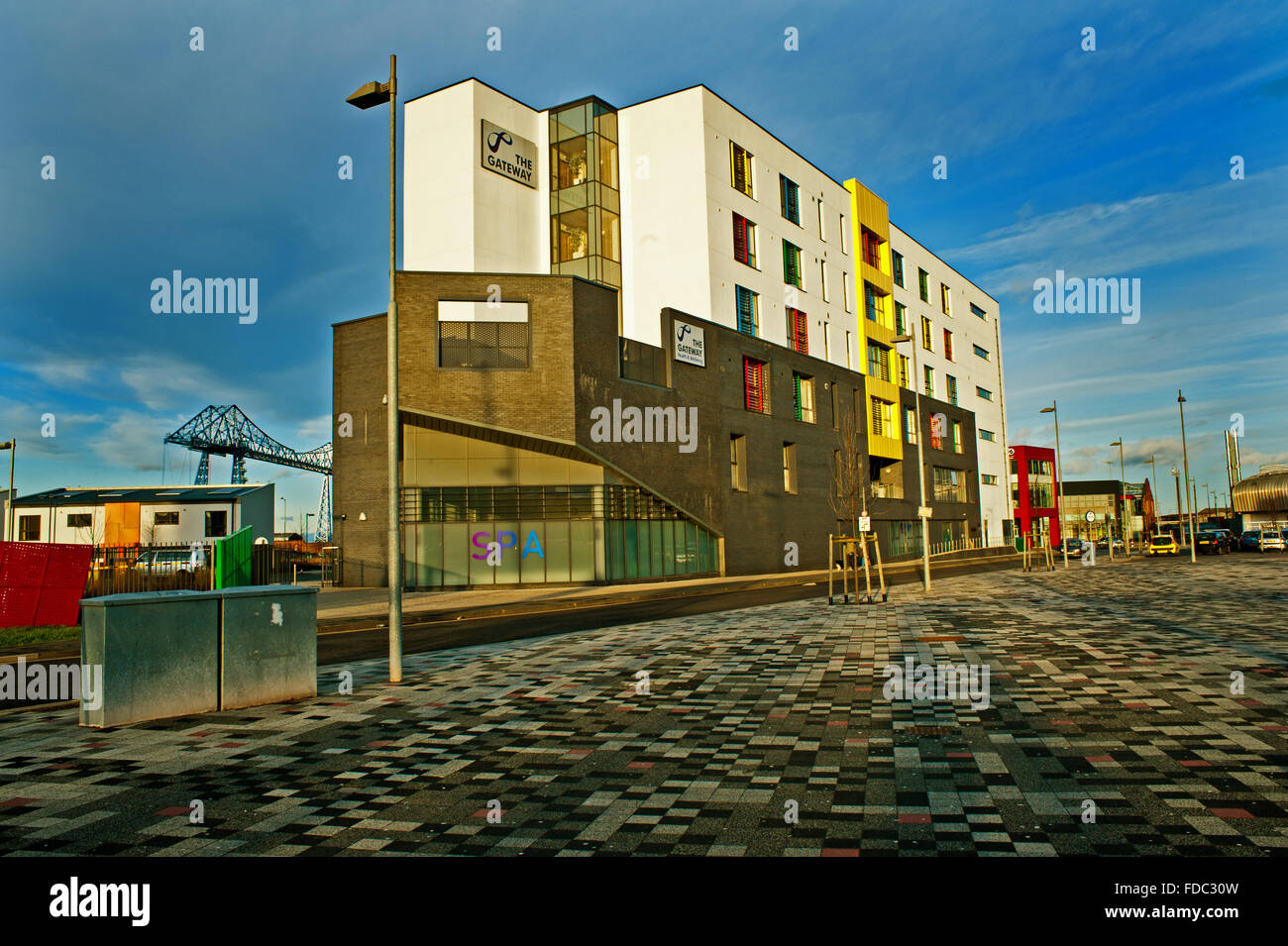 The Gateway Spa, Riverside, Middlesbrough Stock Photo - Alamy