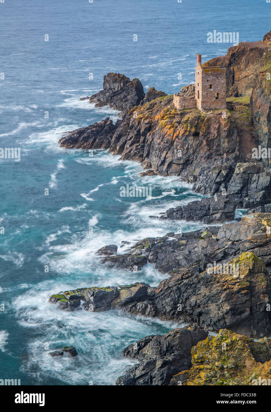 Crown Engine Houses, Botallack, Cornwall Stock Photo - Alamy