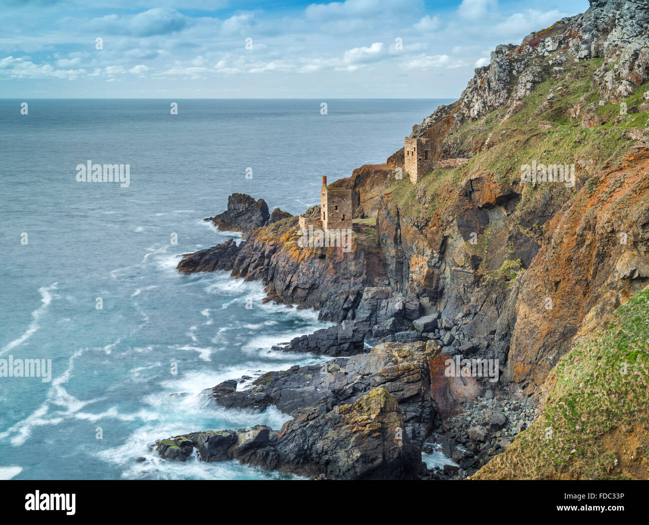 Crown Engine Houses, Botallack, Cornwall Stock Photo - Alamy