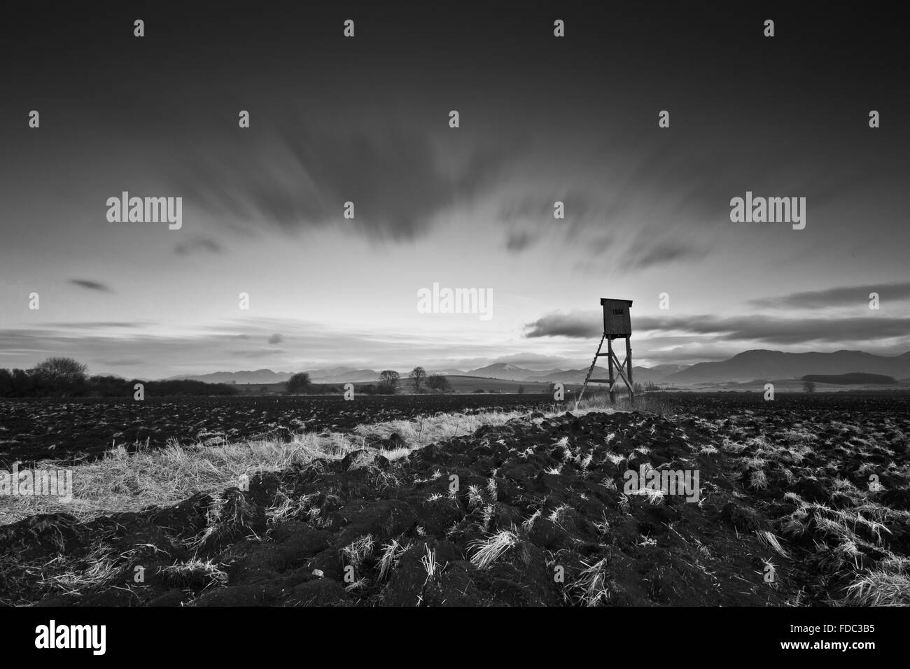 Fields and mountains in Turiec region, central Slovakia Stock Photo - Alamy