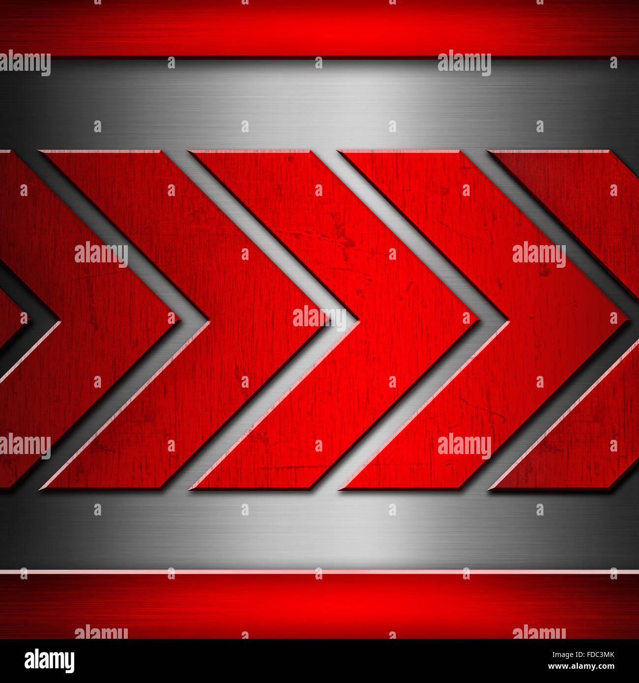 Industrial background with a red metal arrow Stock Photo - Alamy