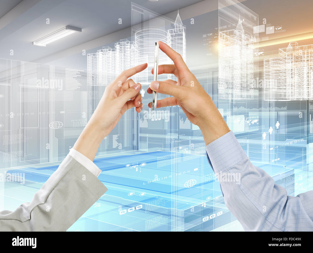 Close up of people hands using mobile phone Stock Photo - Alamy