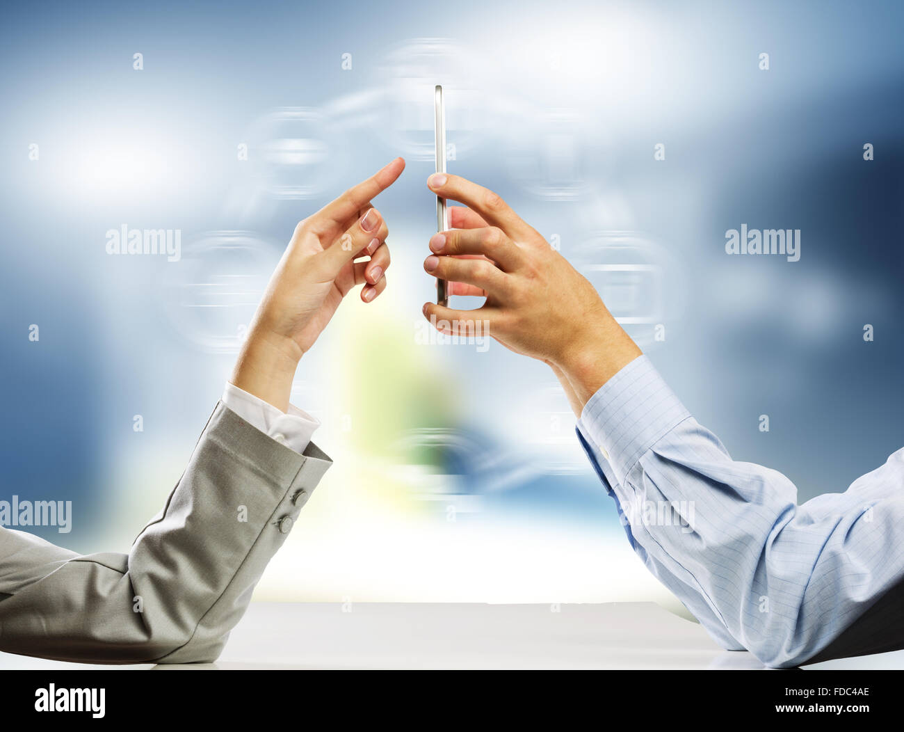 Close up of people hands using mobile phone Stock Photo - Alamy