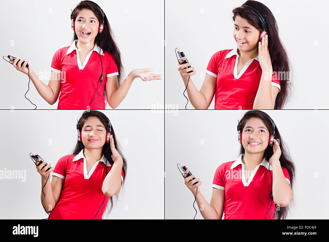 Half length smiling music hi-res stock photography and images - Alamy